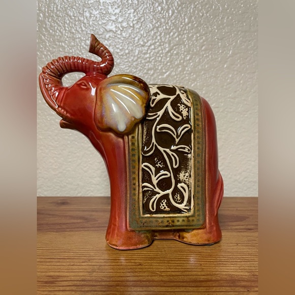 Art | Vintage Ceramic Indian Elephant Figurine Ceramic Home Decor ...